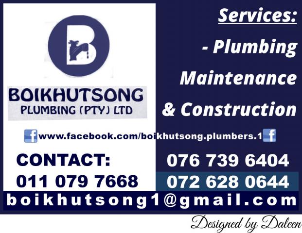 Boikhutsong Plumbing Randburg - Contractors Directory